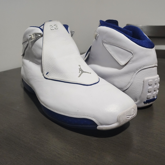 Jordan | Shoes | Jordan Retro 8 White And Blue | Poshmark